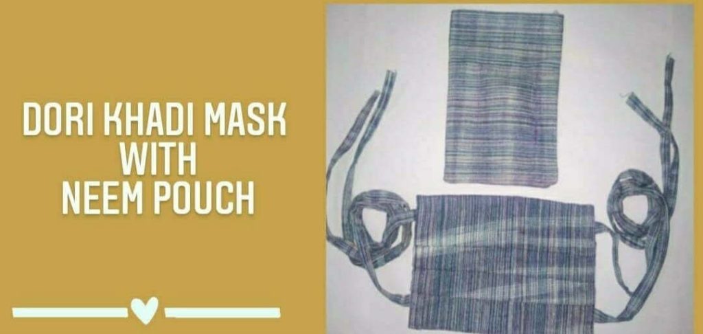C-9 Dori Khadi Mask with Pouch - Prakrati Organic Food